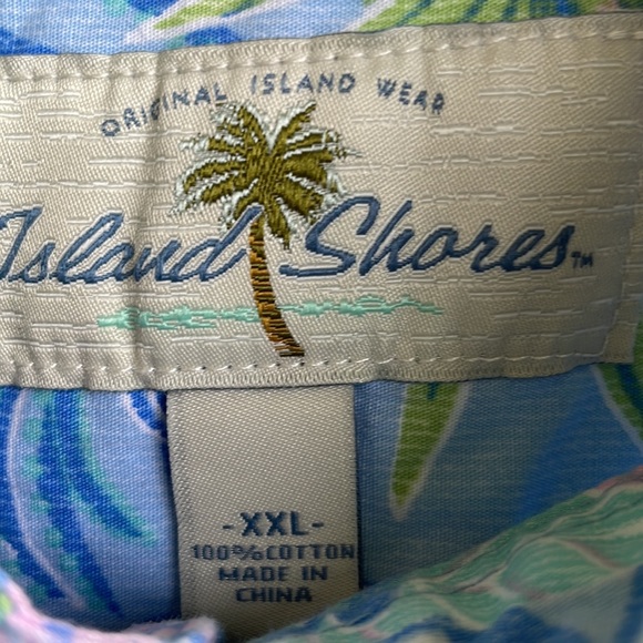 island shores | Shirts | Original Island Shores Tropical Hawaiian Print ...